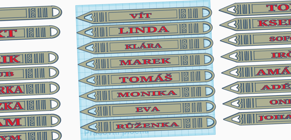Bookmark with name by Eva Máčová | Download free STL model | Printables.com