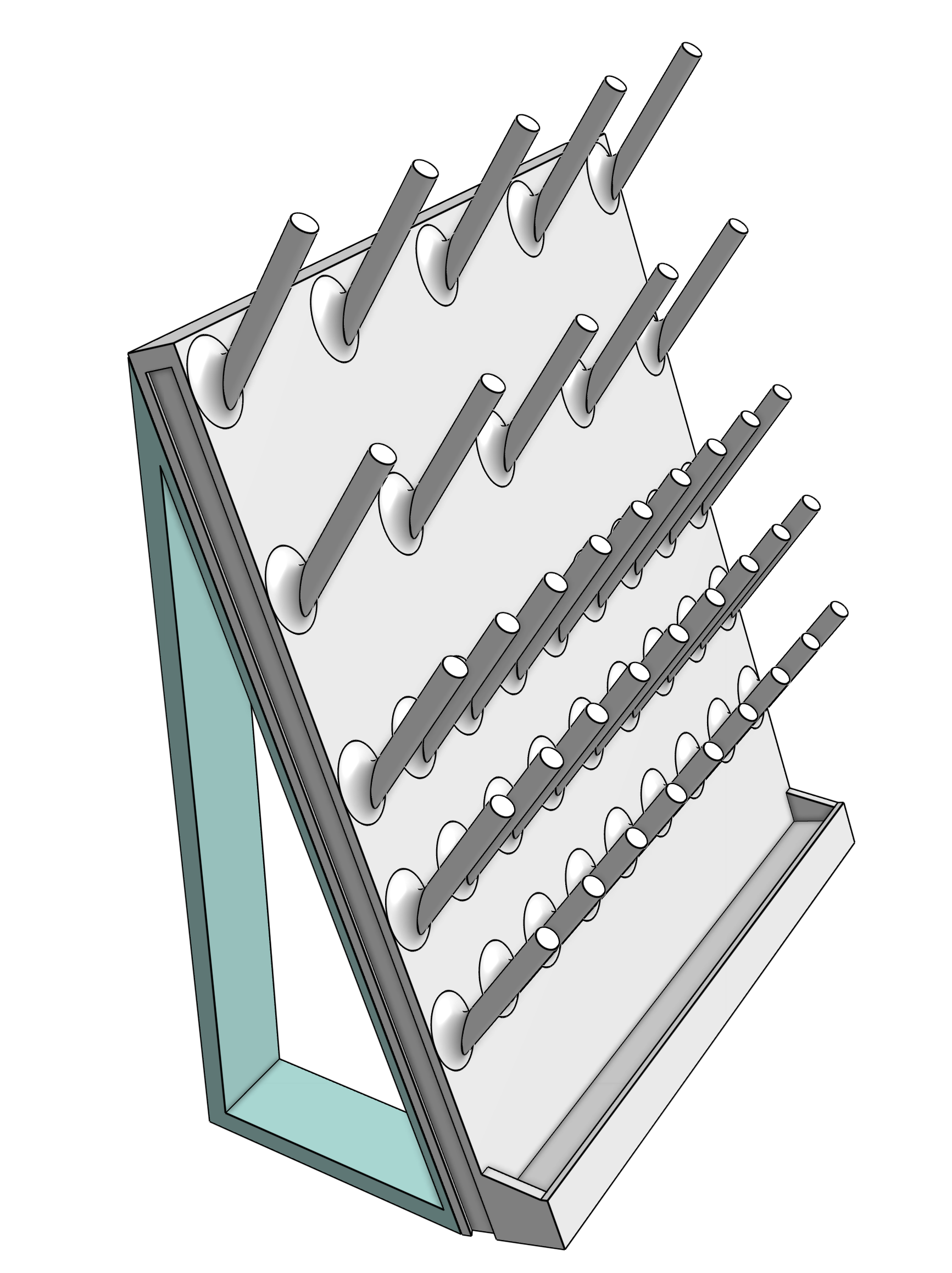 Simple Standing Lab Drying Rack por PickleGarf | Descargar modelo STL ...