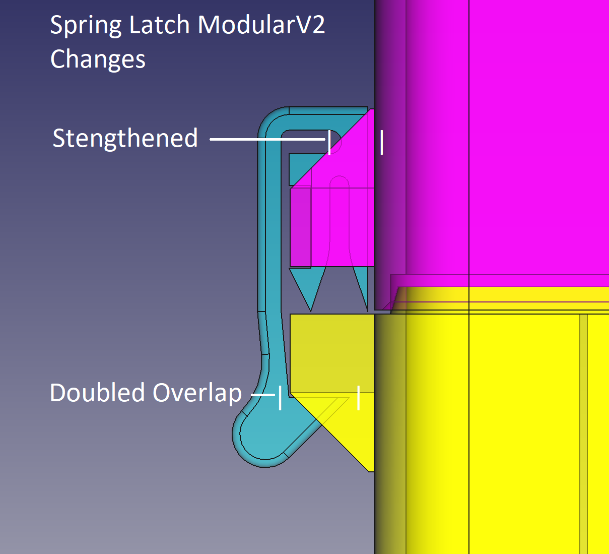 300 Blackout, Recessed Spring Latch Modular by brass_ring | Printables ...