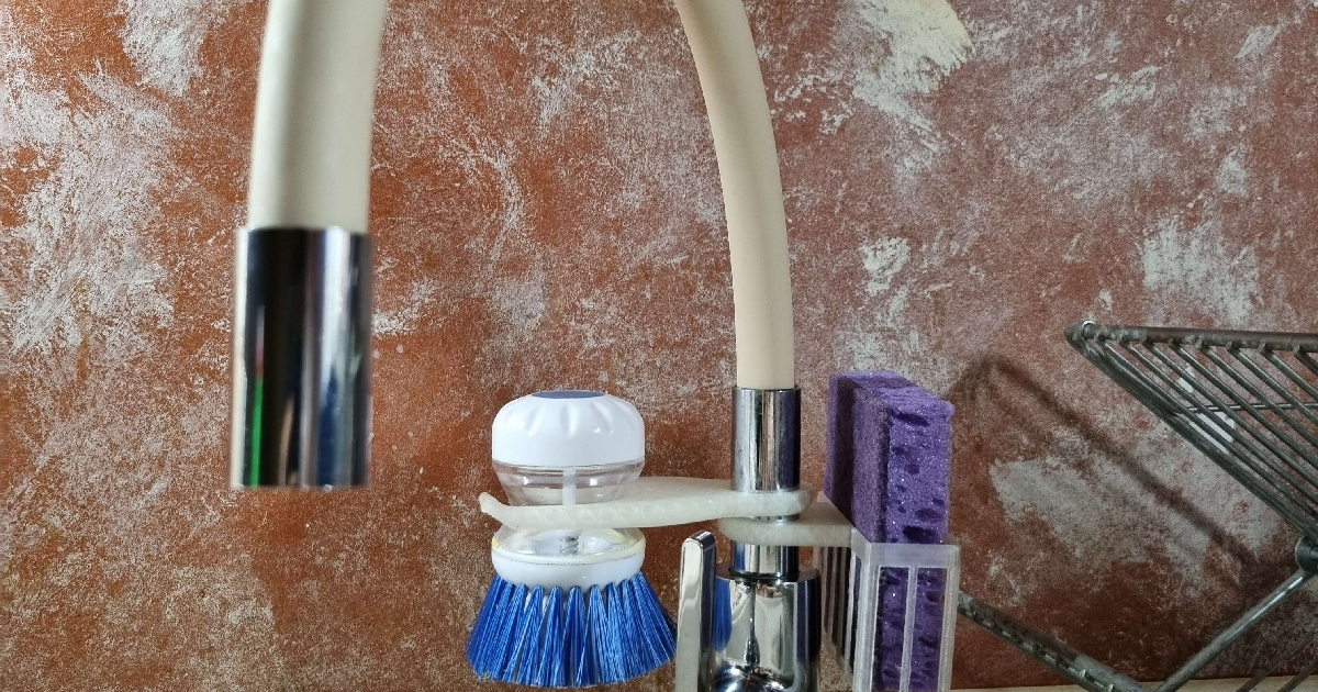 Sponge and Brush Holders by rumstone | Download free STL model | Printables.com