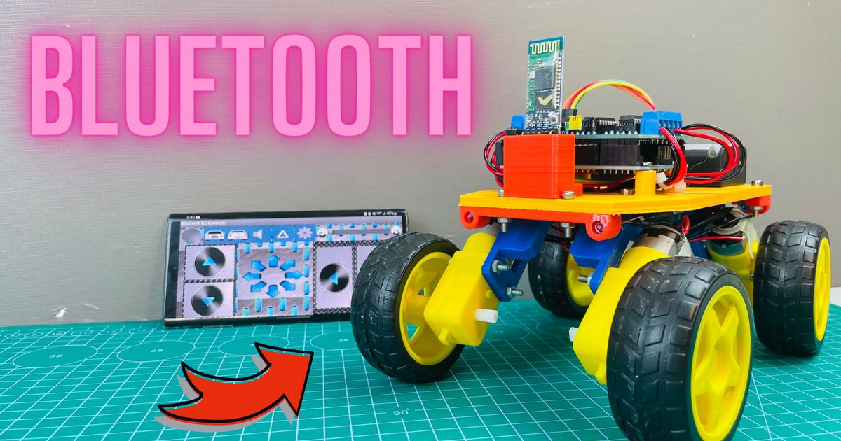 Buetooth Control Car using Arduino by Callmelee | Download free STL ...