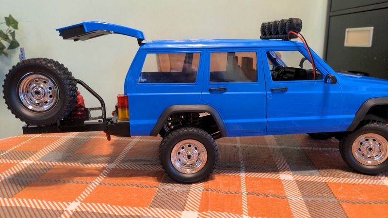 MN78 1/12 scale rear bumper with tire carrier by 8bitmcu | Download ...
