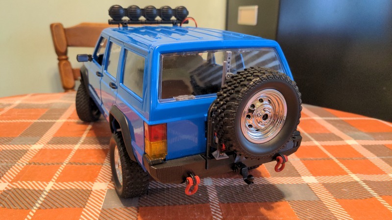 MN78 1/12 scale rear bumper with tire carrier by 8bitmcu | Download ...