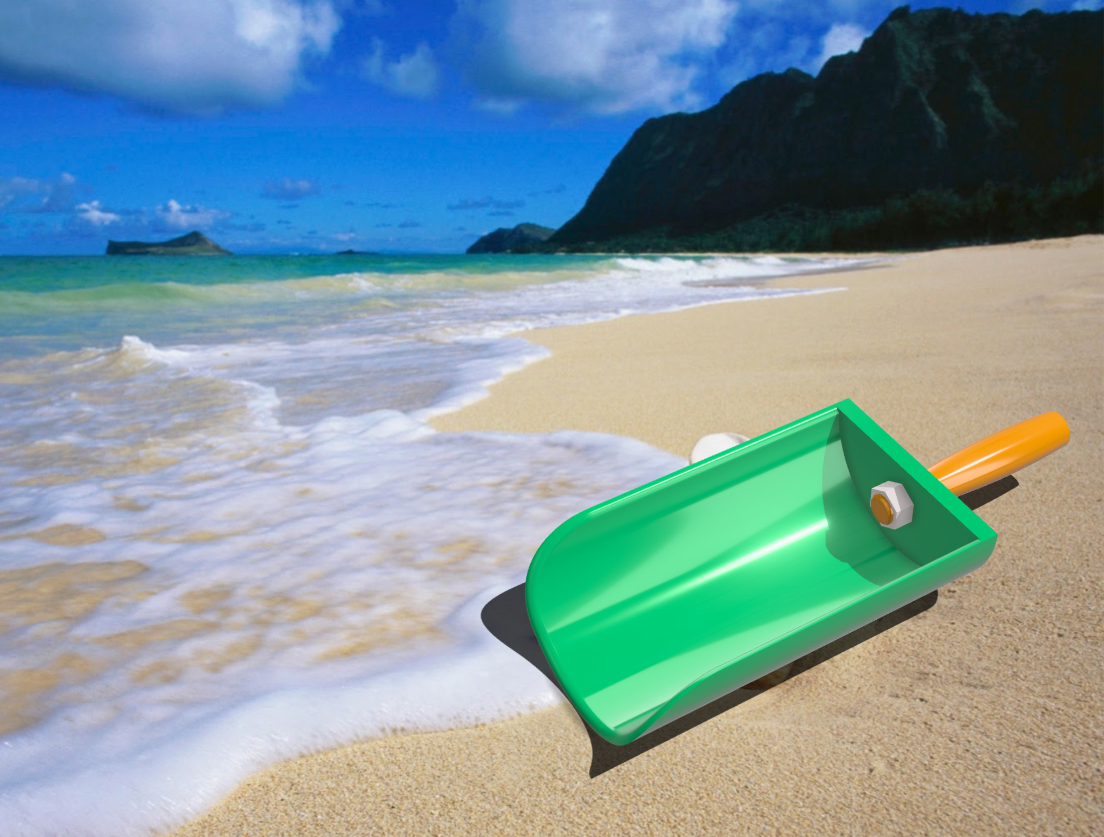 Beach Set -bucket,sieve,shovel,rake by Gennaro Natriello | Download free STL model | Printables.com