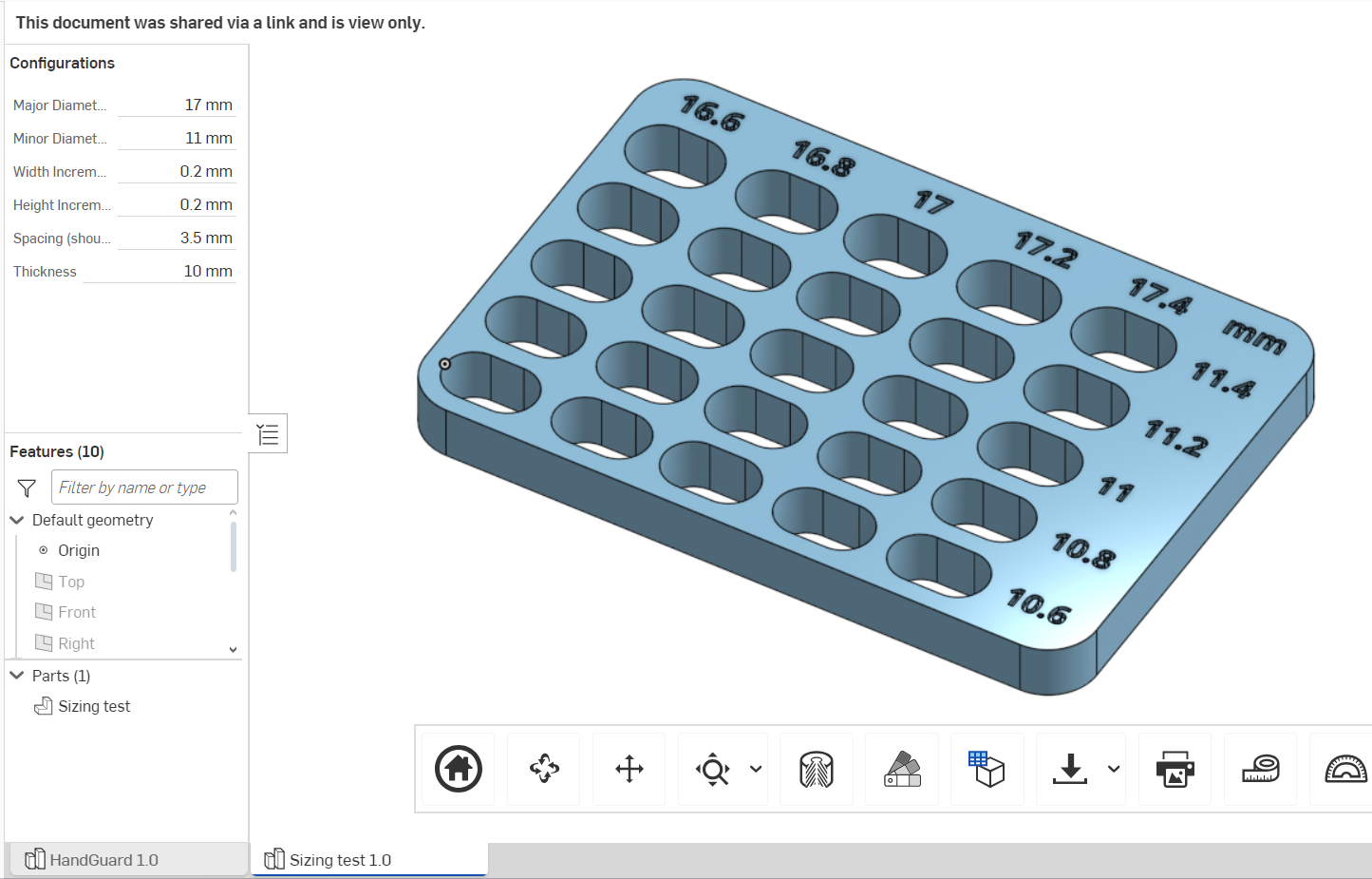 Masonry chisel handguard (customizable) by Dojan | Download free STL ...