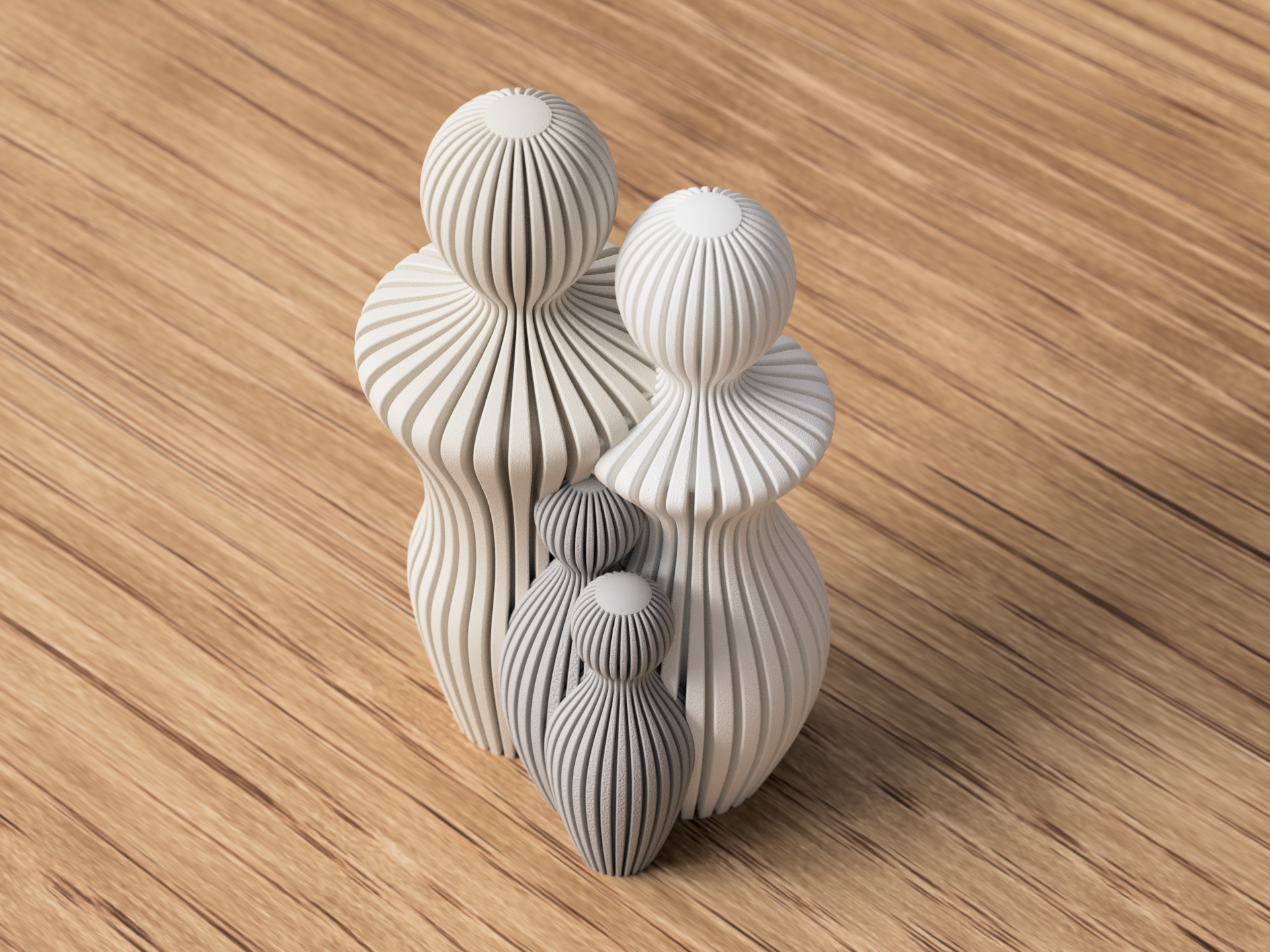 Family Statue two Children (Father's day) by Sabre Design | Download ...