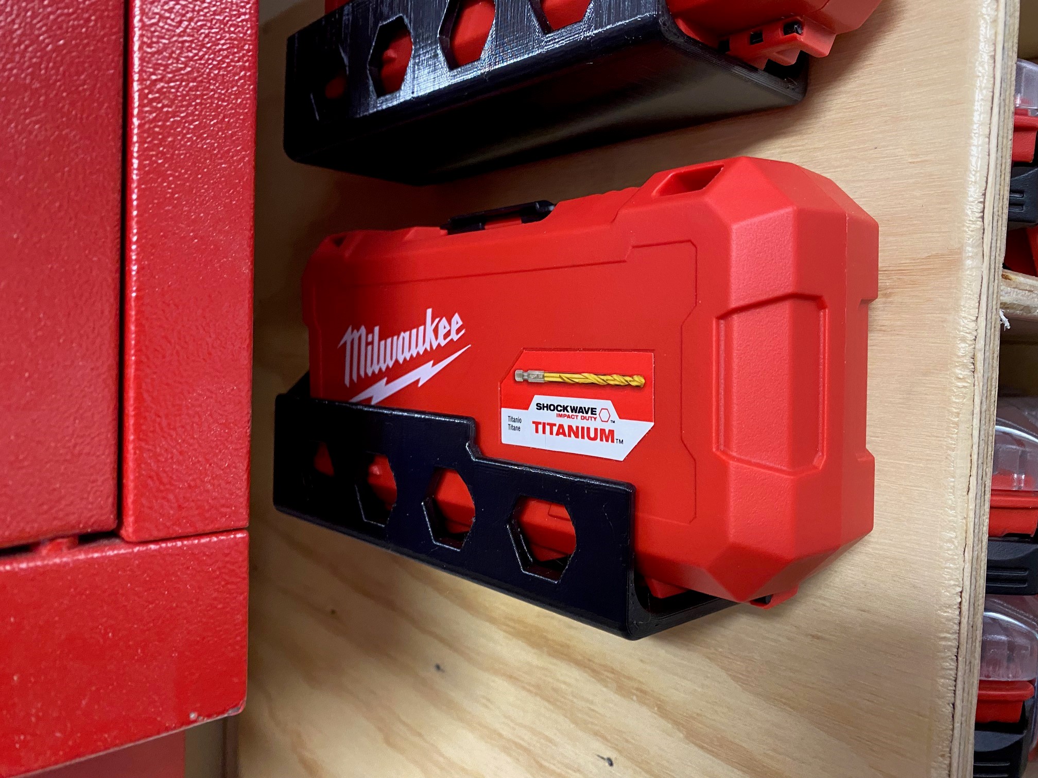 milwaukee packout bit case wall holder by Craig A | Download free STL ...