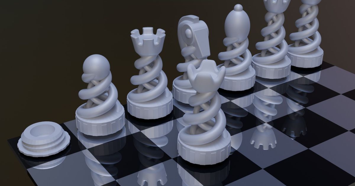 Spiral Chess v.2 by CdR | Download free STL model | Printables.com