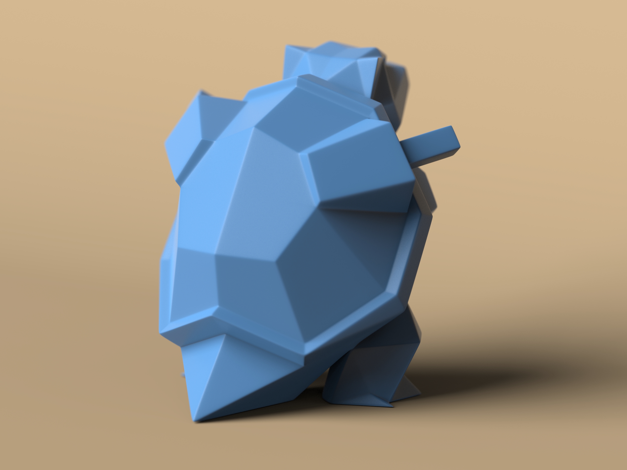 Low-poly Blastoise by Agustin Arroyo | Printables Store