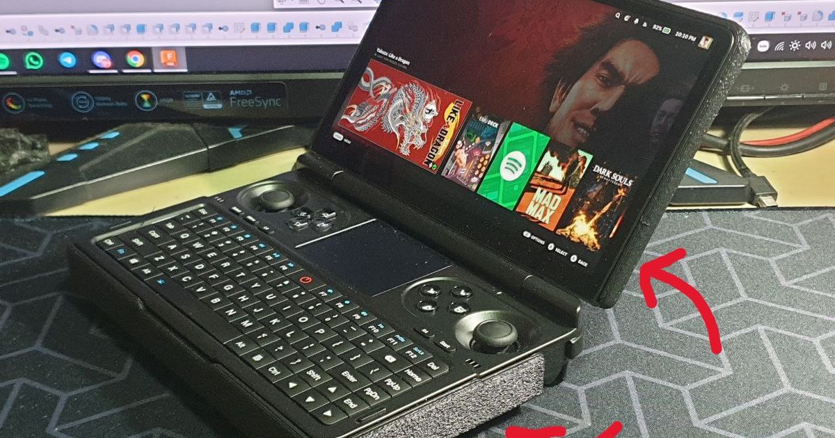 Case for GPD WIN MINI with detachable grips! >20W TDP comfortably! by Wallnutts | Download free ...