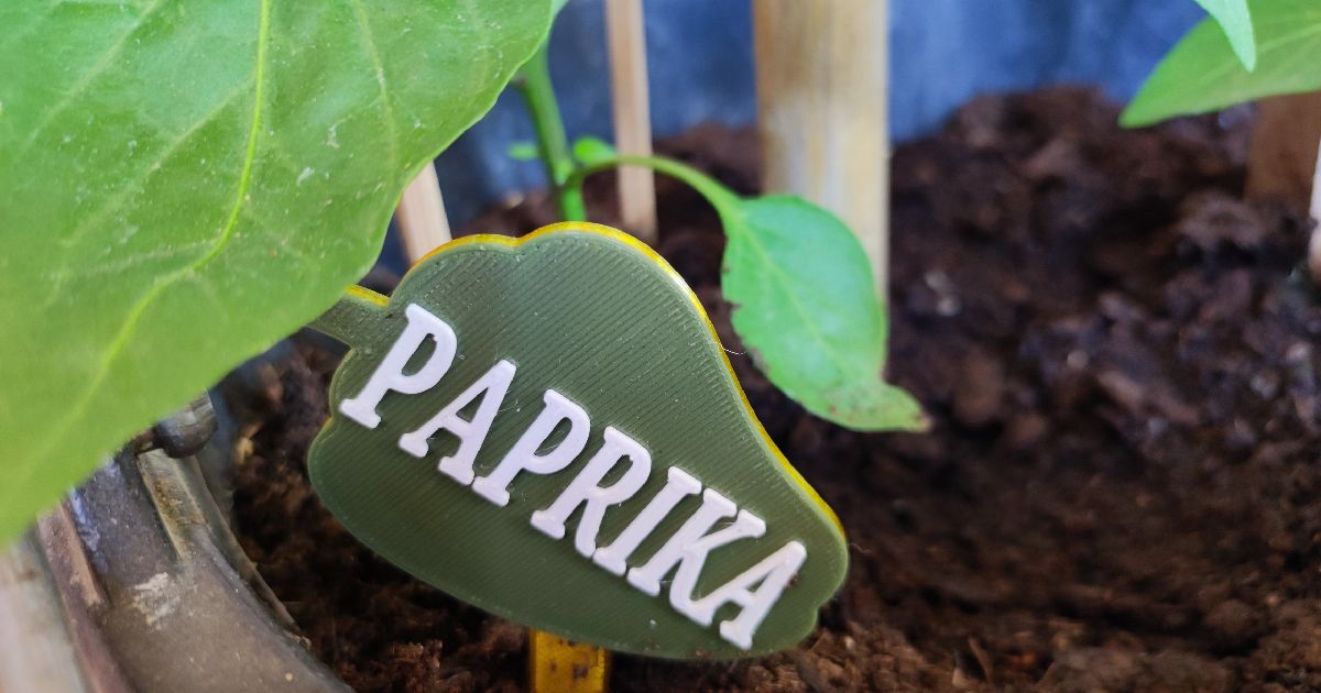 Plant label - Pepper by Eva Máčová | Download free STL model ...