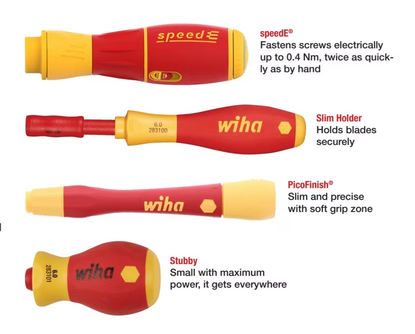 Wiha holder for slimline and screwdrivers including the Wiha Speed-E II ...