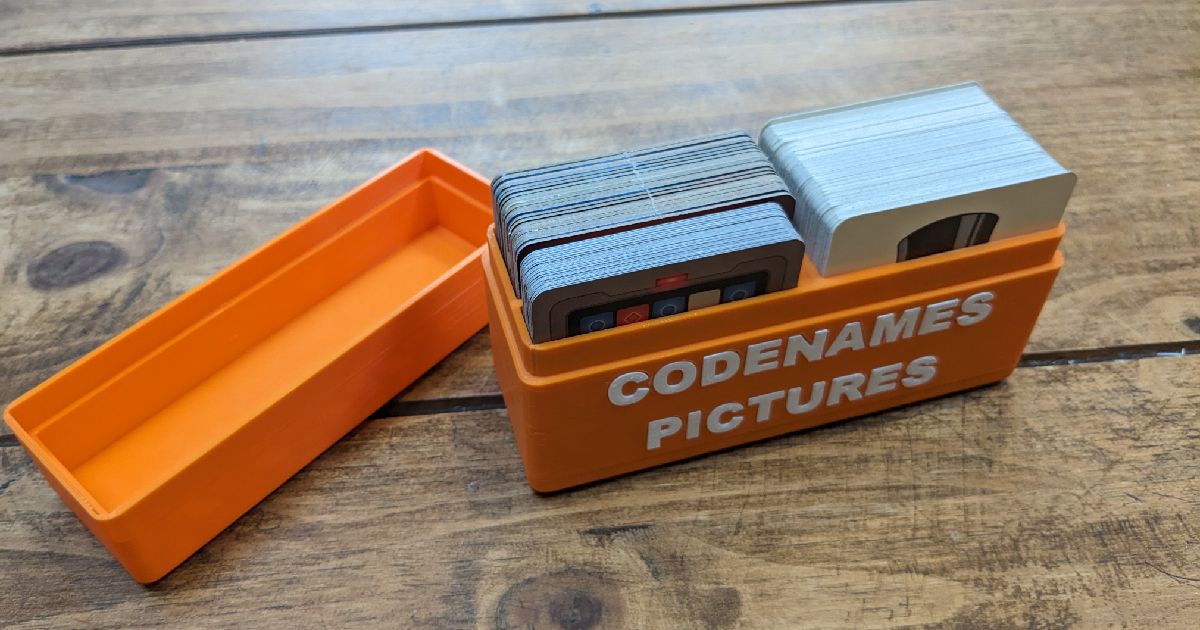 Codenames Pictures Board Game Box by ArsenalFanDan | Download free STL ...