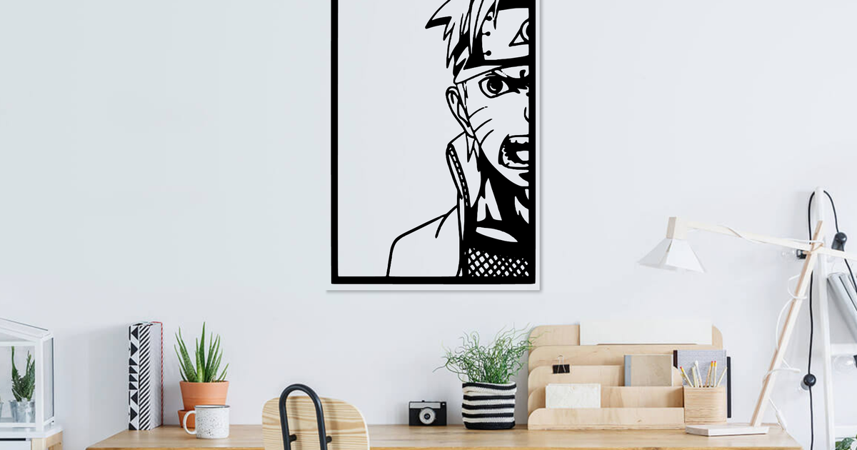 Naruto 2d wall art by TheWallArtGuy | Download free STL model ...