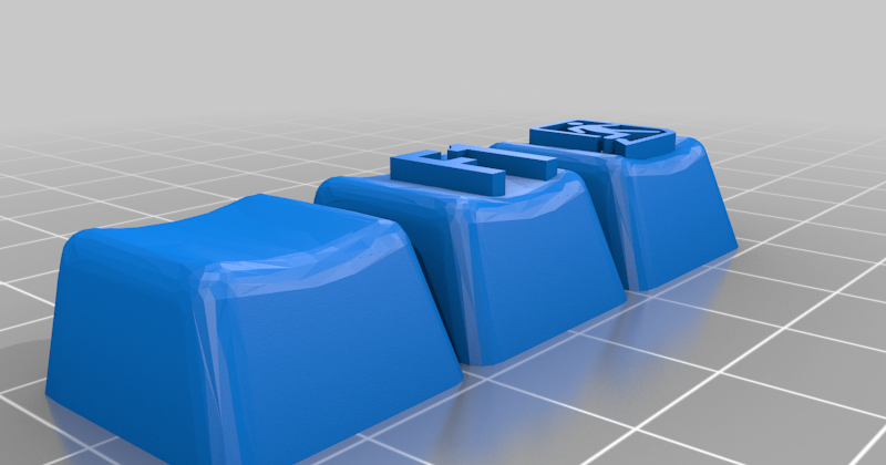 Custom Cherry MX Keycaps by Makerhacks | Download free STL model ...