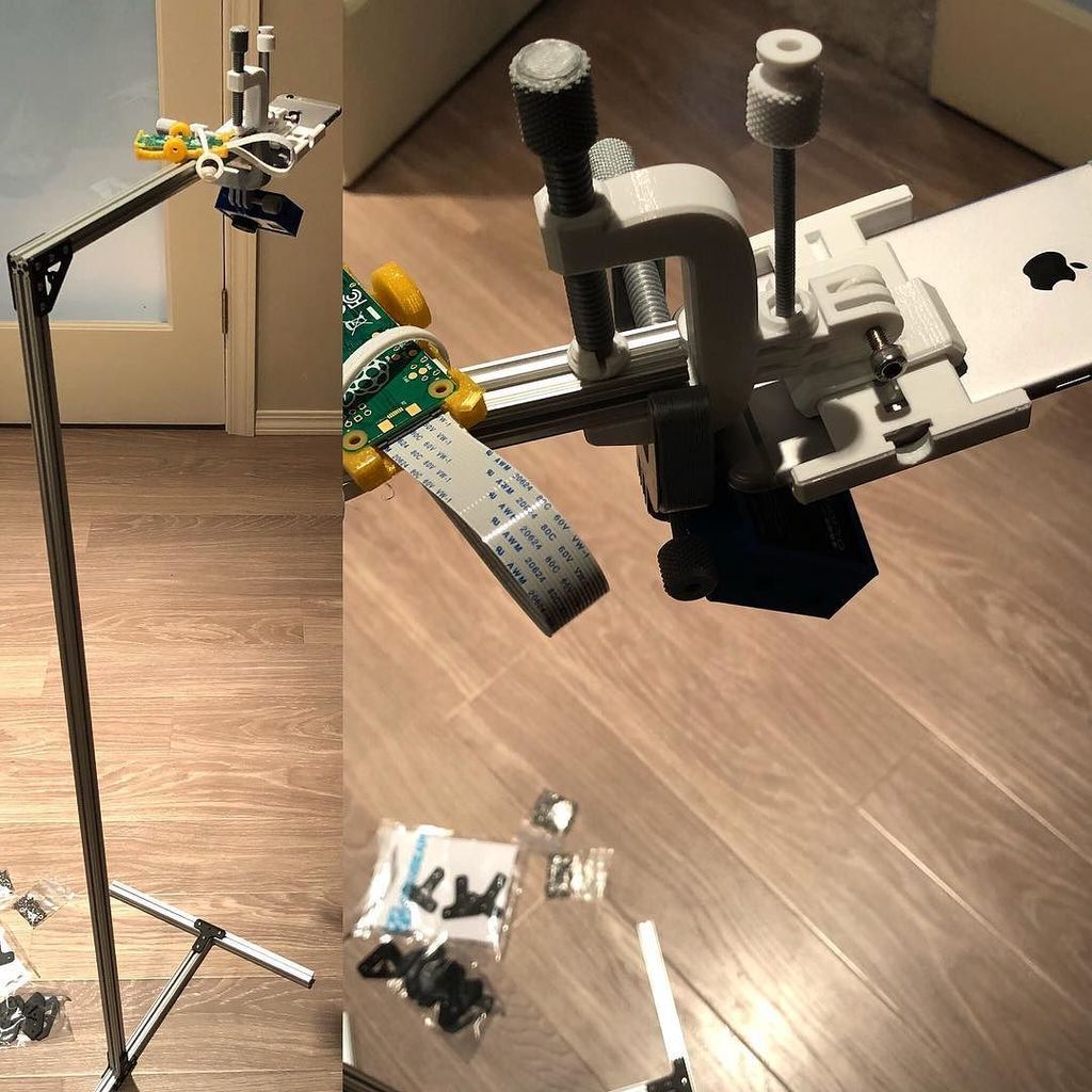 Overhead Tripod mount/GoPro stand brackets and adapters based on ...