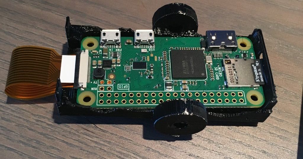 Raspberry Pi Zero W case with Camera and tripod mount for Octoprint ...