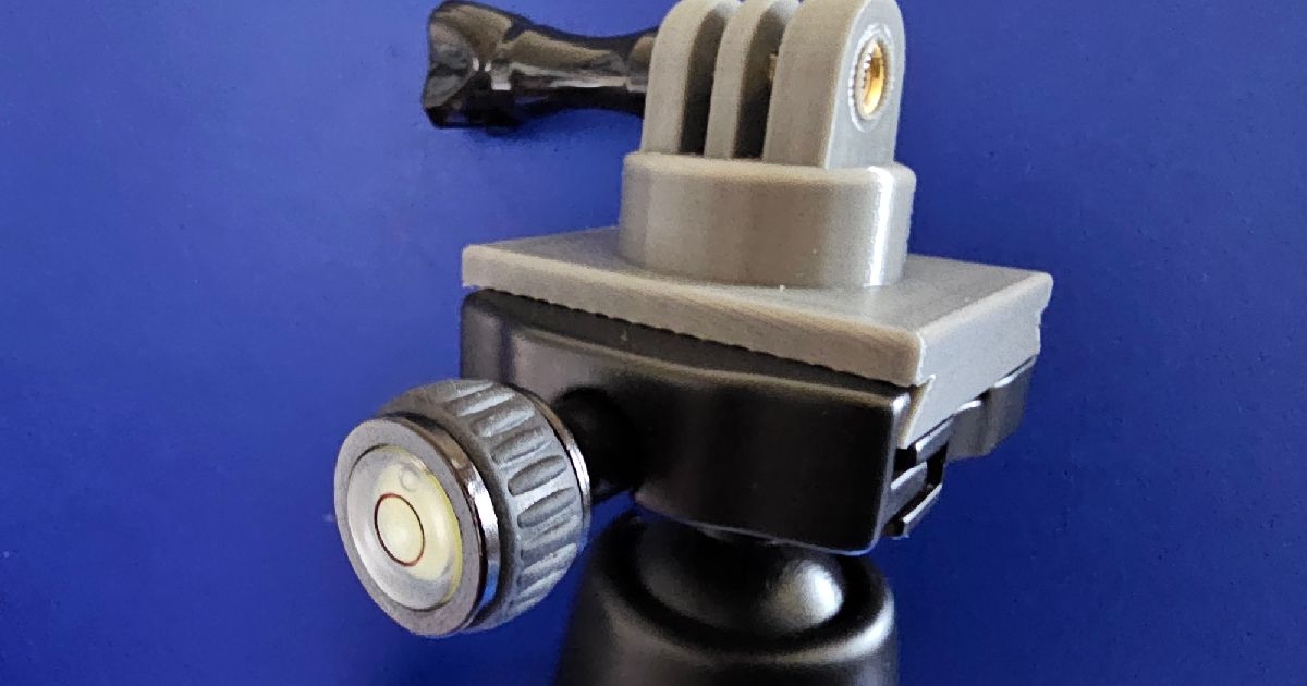 GoPro tripod adapter - goPromount by eff jot | Download free STL model ...