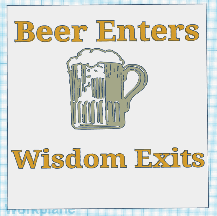 Wisdom Sign by Phantom Printer | Download free STL model | Printables.com