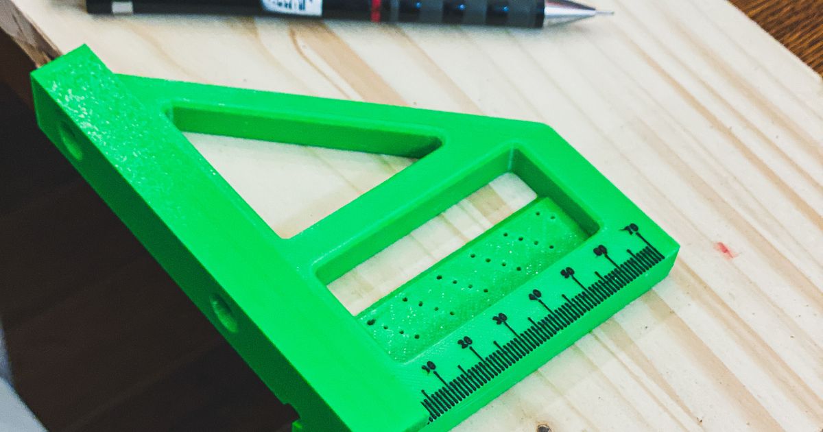 3D Multi Angle Measuring Ruler 45/90 Degree, Carpentry Square ...