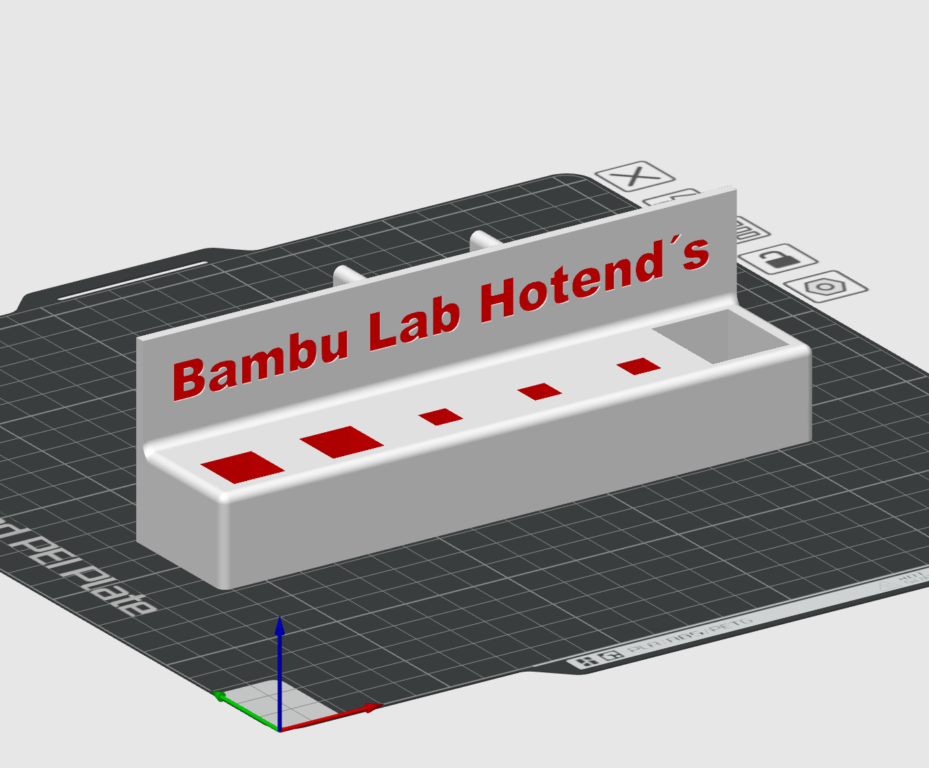 Bambu Lab Hotends holder for Ikea Skådis by Create With Plastic | Download free STL model ...