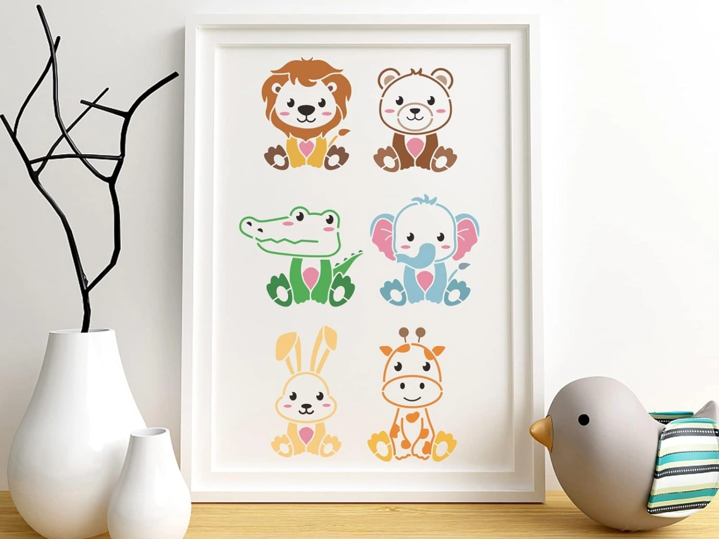 Montessori Template for Kids Stencils cute animals by kisik20 ...