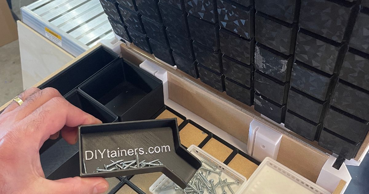 Small Parts Funnel Tray by DIYtainers | Download free STL model ...