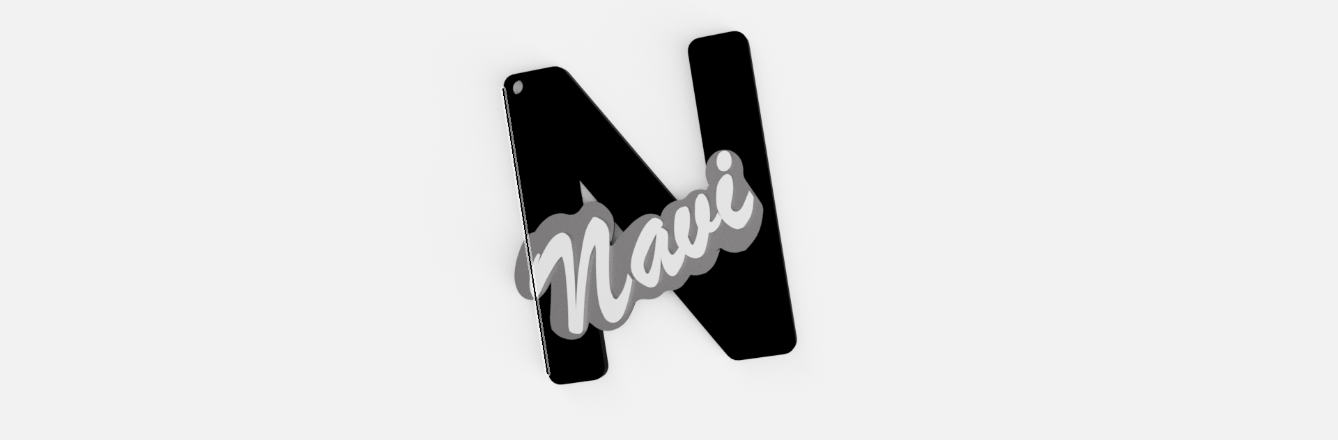NAVI name Keychain by Arjun | Download free STL model | Printables.com