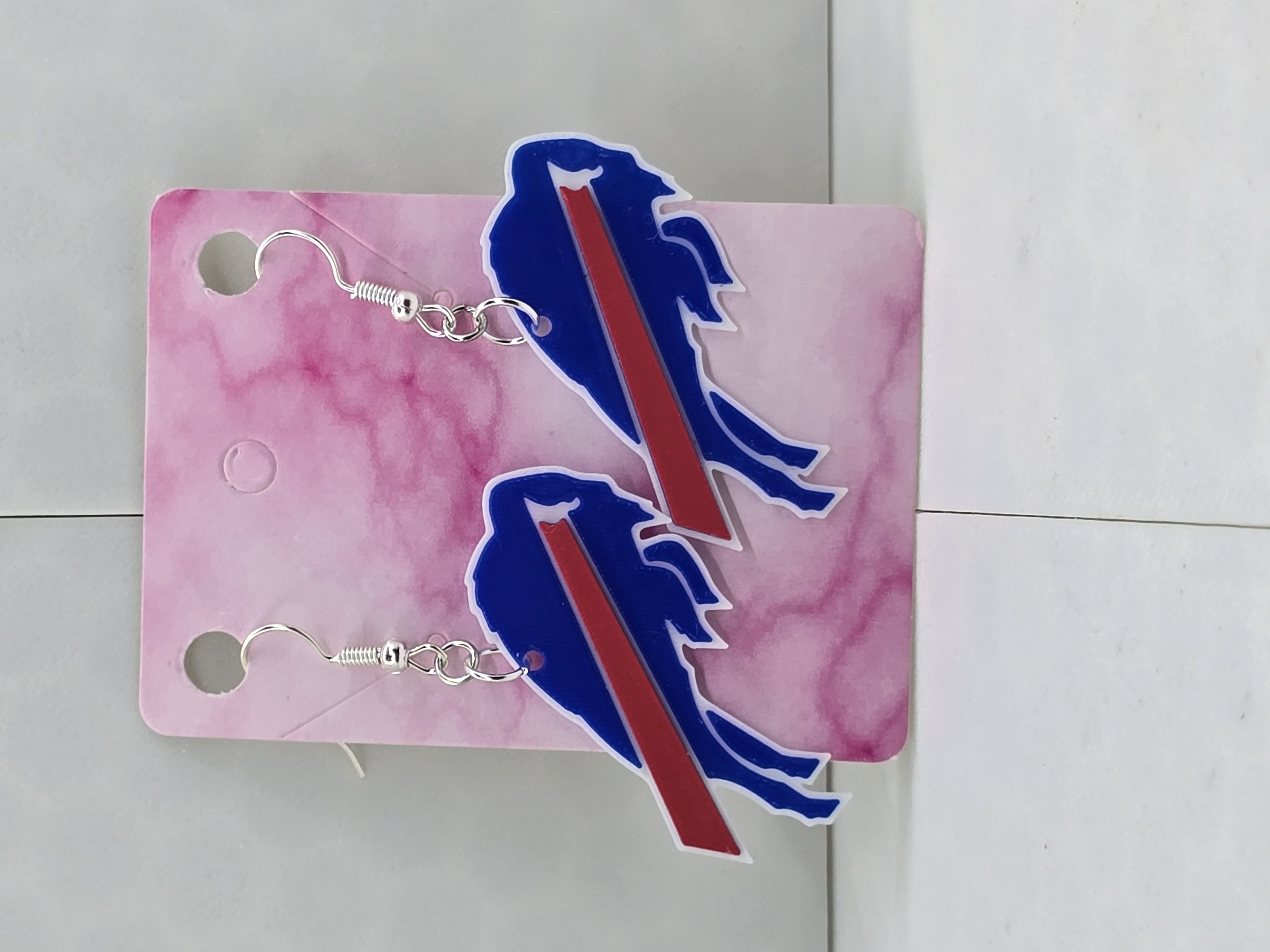 Buffalo Bills and Allen Jersey Earrings by Dohara | Download free STL ...