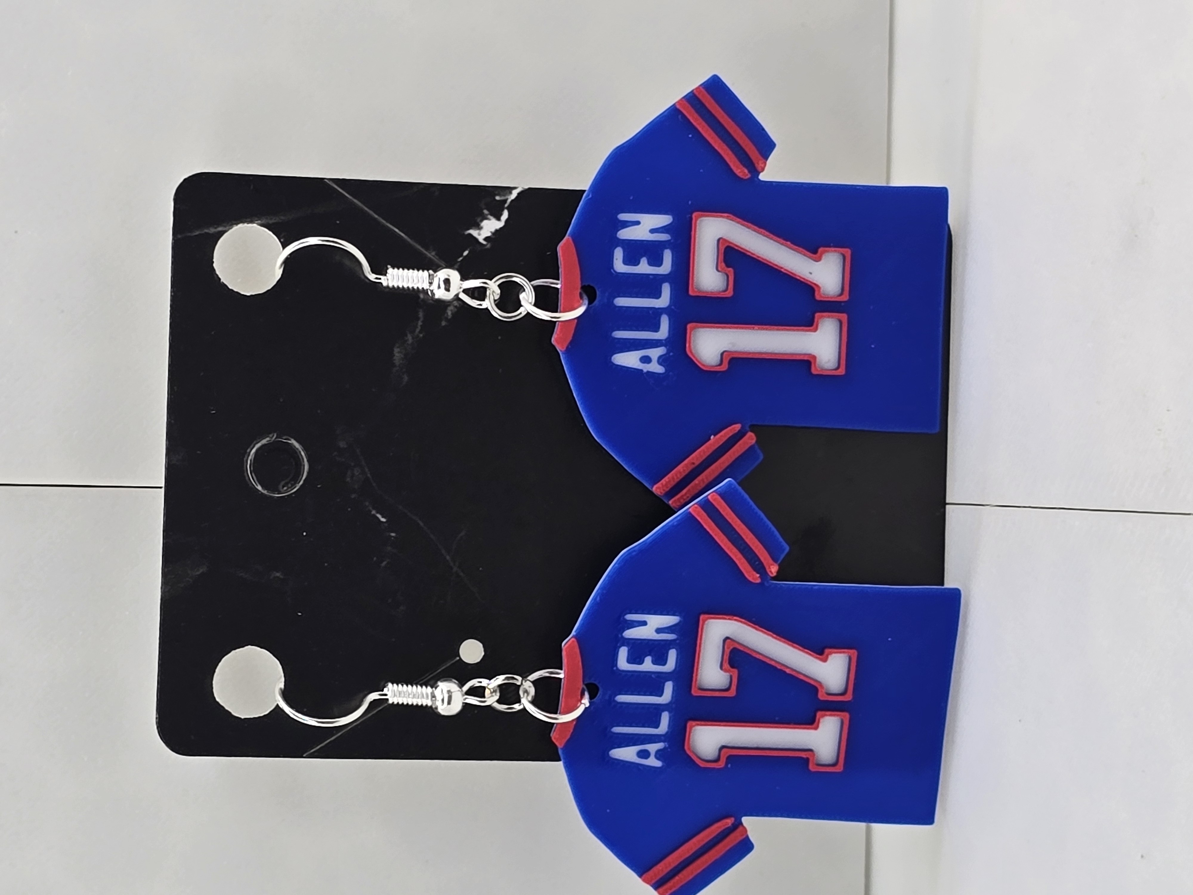 Buffalo Bills and Allen Jersey Earrings by Dohara | Download free STL ...
