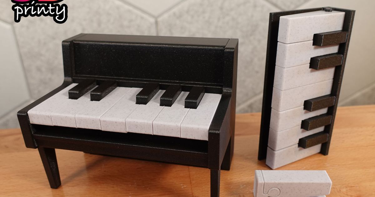 Clicky Piano Fidget by 3D Printy | Download free STL model | Printables.com