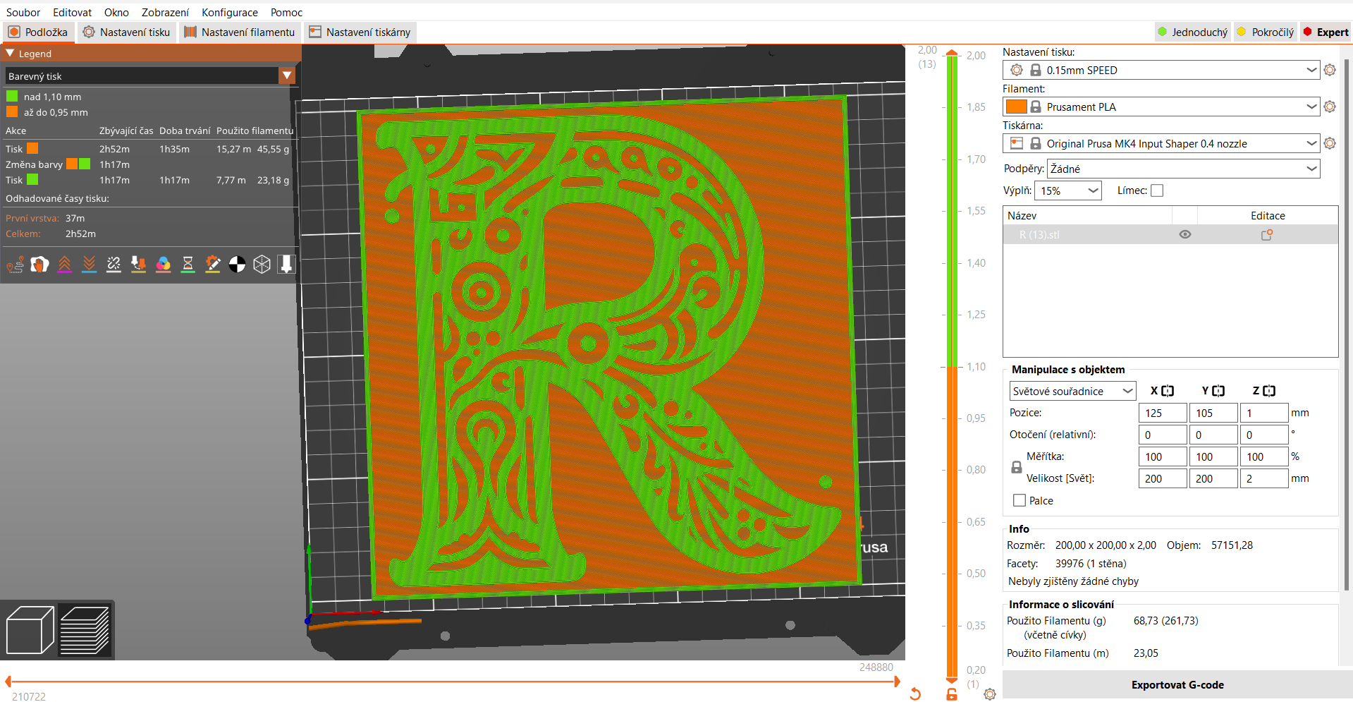 Frottage Creation Letter R Version 4 By Nina Máčová Download Free Stl Model
