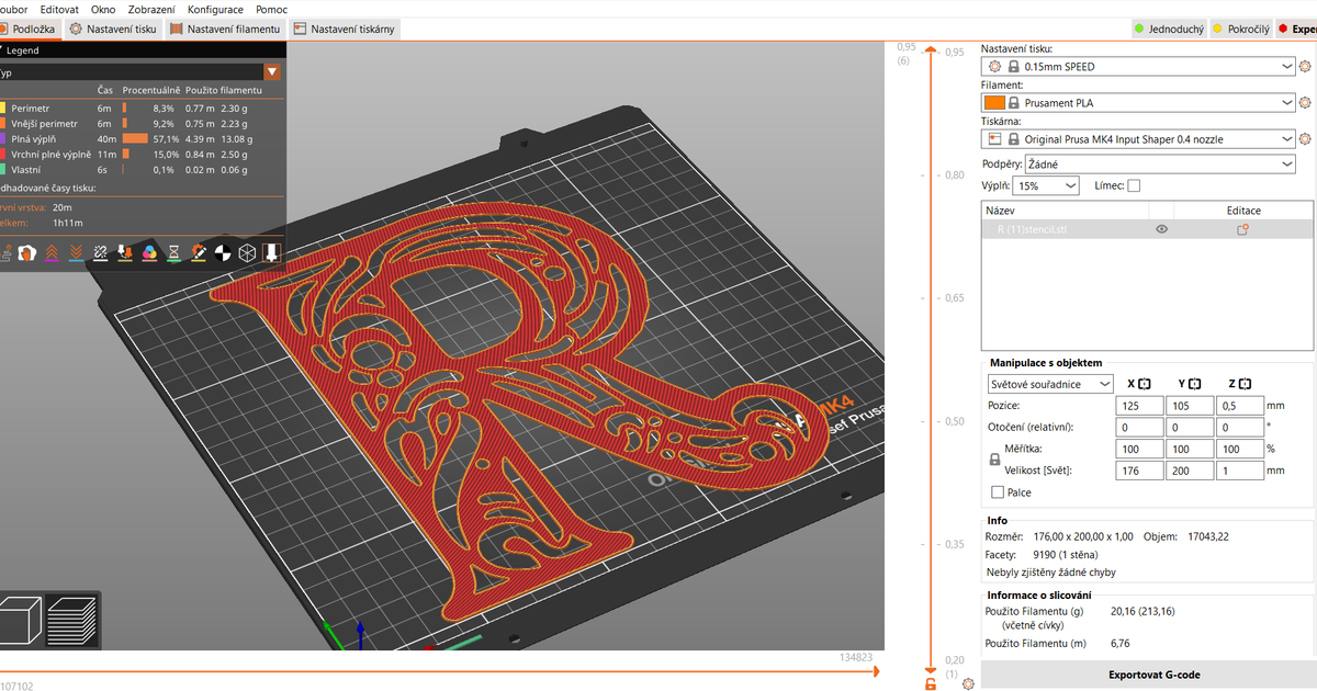 Stencil: letter R (version 2) by Nina Máčová | Download free STL model ...