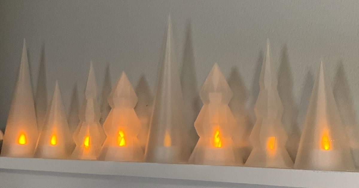 Modifiable Christmas trees by PenguinNinja | Download free STL model ...