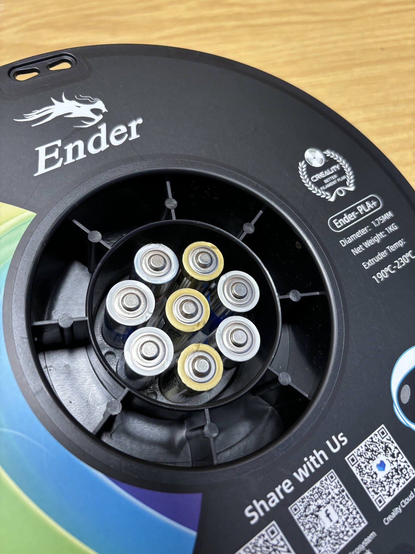 Spool weight - Battery Bullet - Creality Ender by Malectrics | Download ...