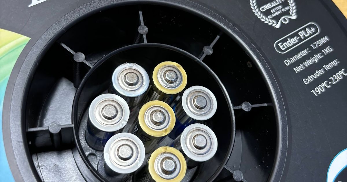 Spool weight - Battery Bullet - Creality Ender by Malectrics | Download ...