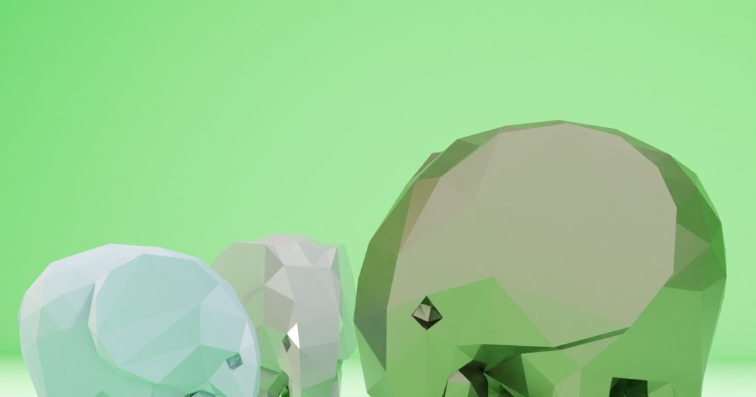 Low-Poly Elephant by Maker81 | Download free STL model | Printables.com