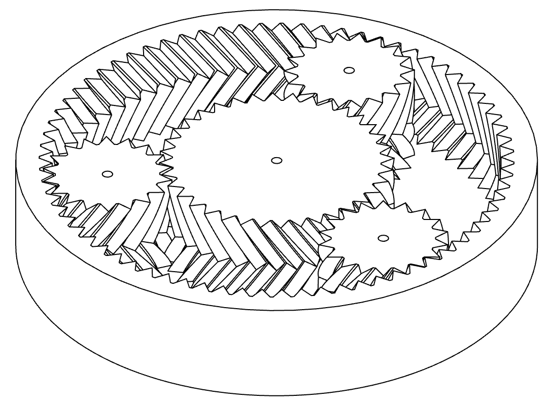 Print in place planetary gearbox. by ender3 | Download free STL model ...