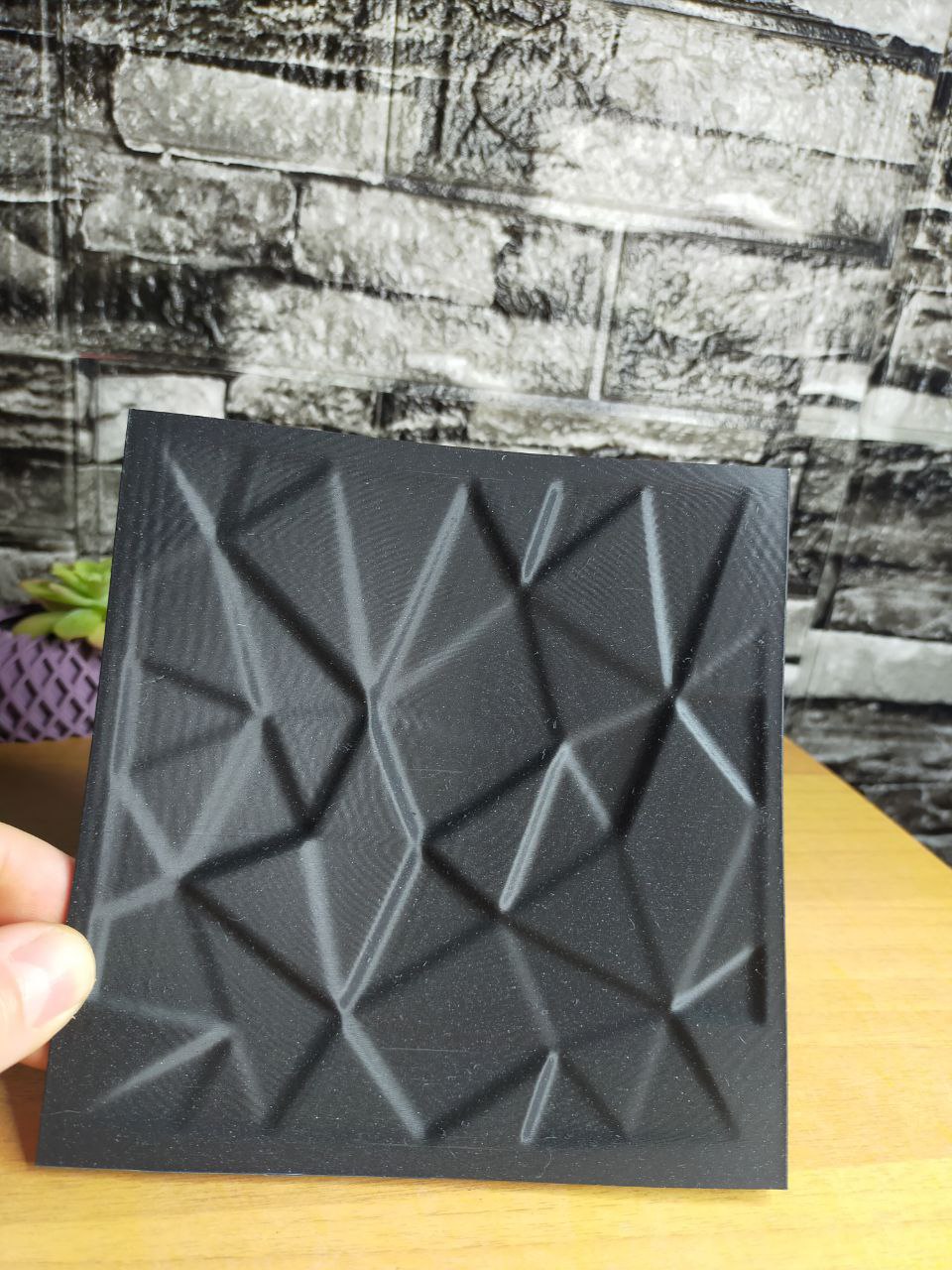 Plate tile triangles pattern by Forgia_3D_lab | Printables Store