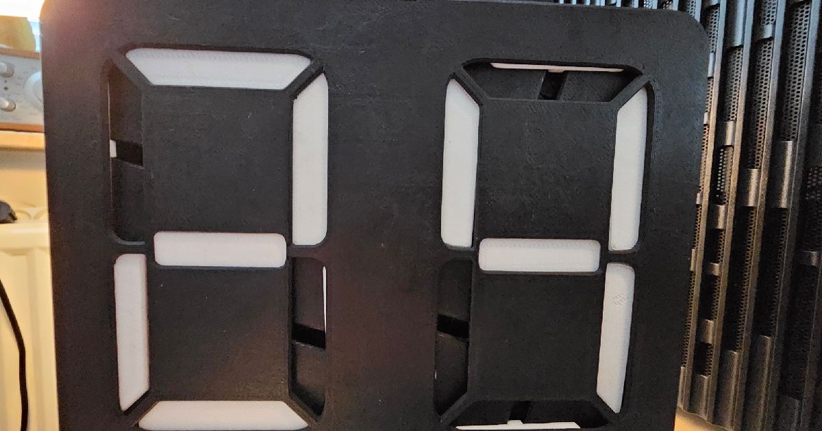 7 Segment Mechanical Counter - Updated backplate by Steffen Moeller ...