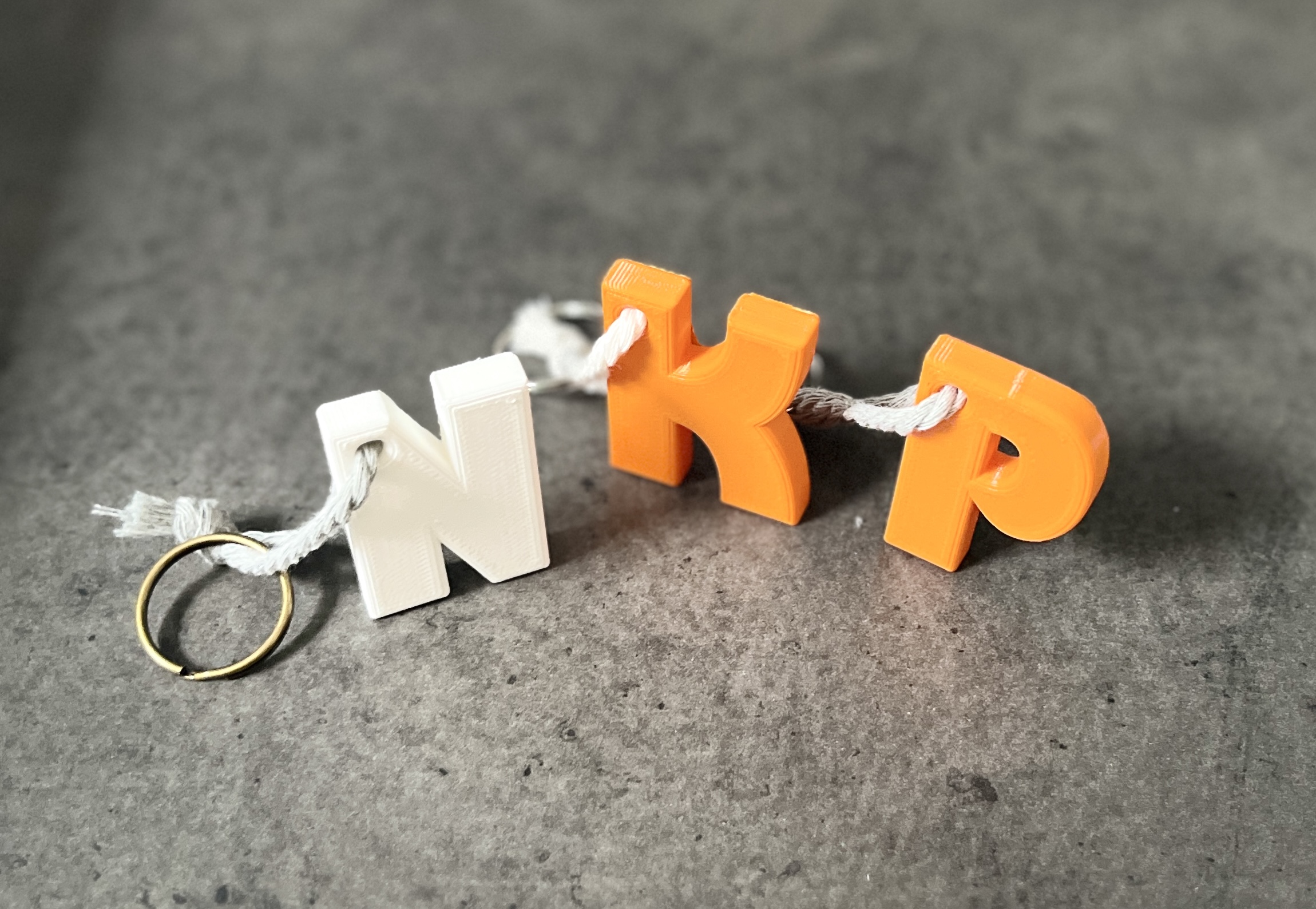 A-Z Letter Keychain Collection (Less than 8 grams of filament) by ...