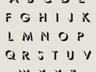 Shadow Letters Alphabet by ep.shapes | Download free STL model ...
