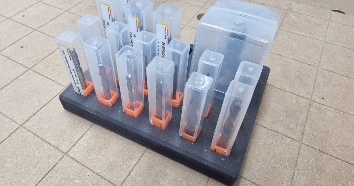 CNC bit organizer for Spetool and other brands by Idea2Item | Download ...