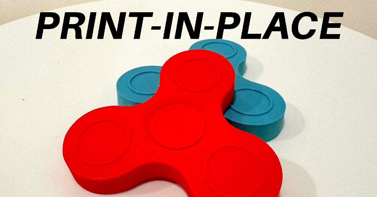 Print-In-Place Fidget Spinner- Spins Smoothly-Fast by Fin3dPrinting ...