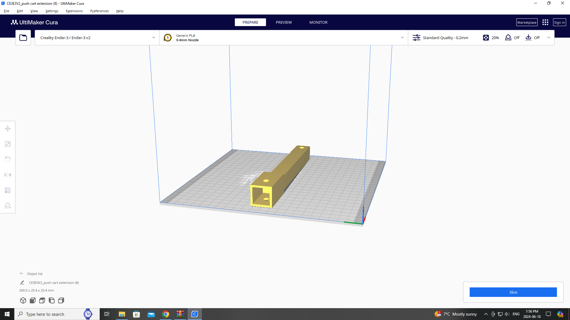 3/4" square tube extension by Ties Bouwman | Download free STL model ...