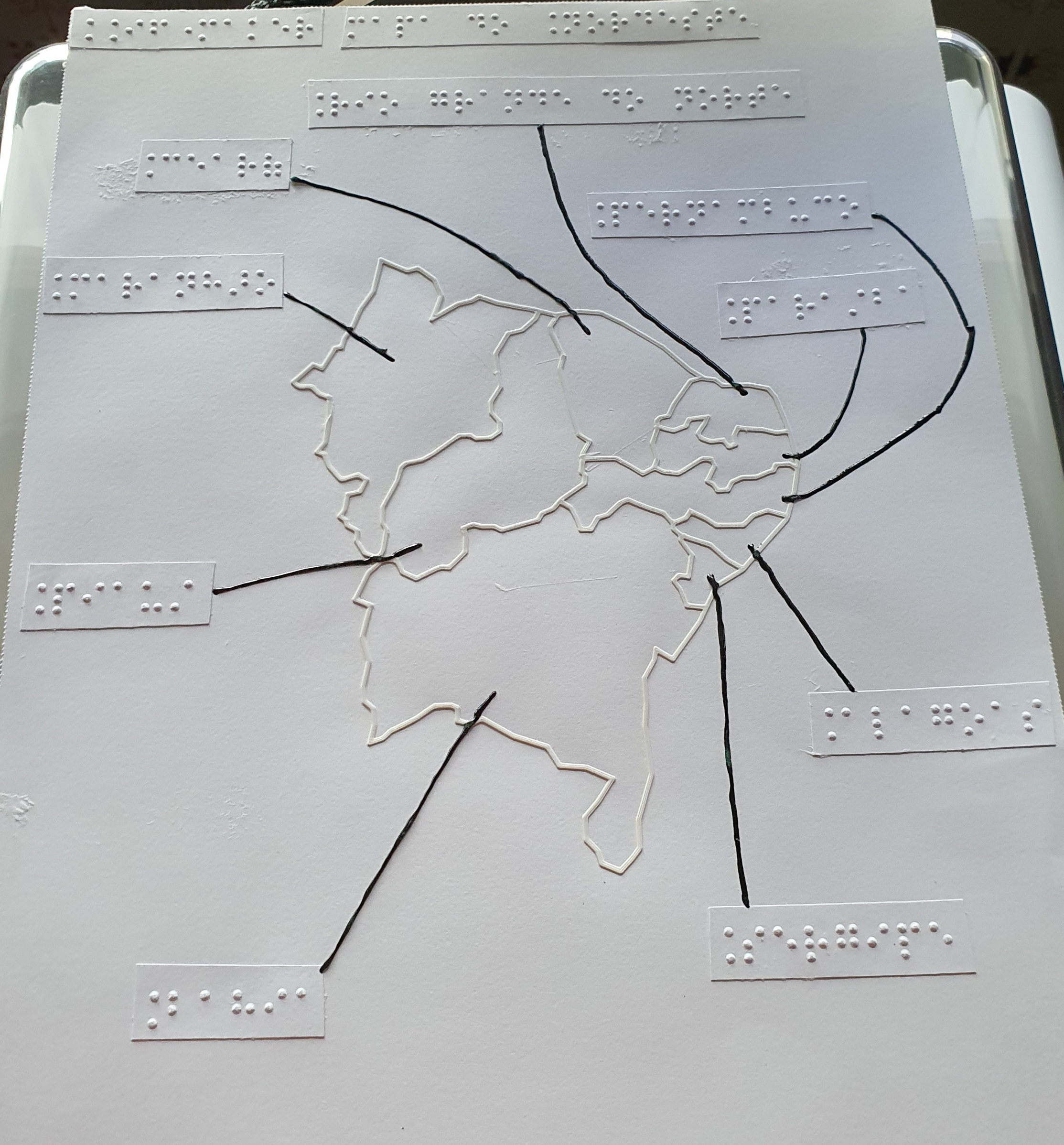 Tactile image: Brazil's Northeast Region Political Map por GutenBar ...