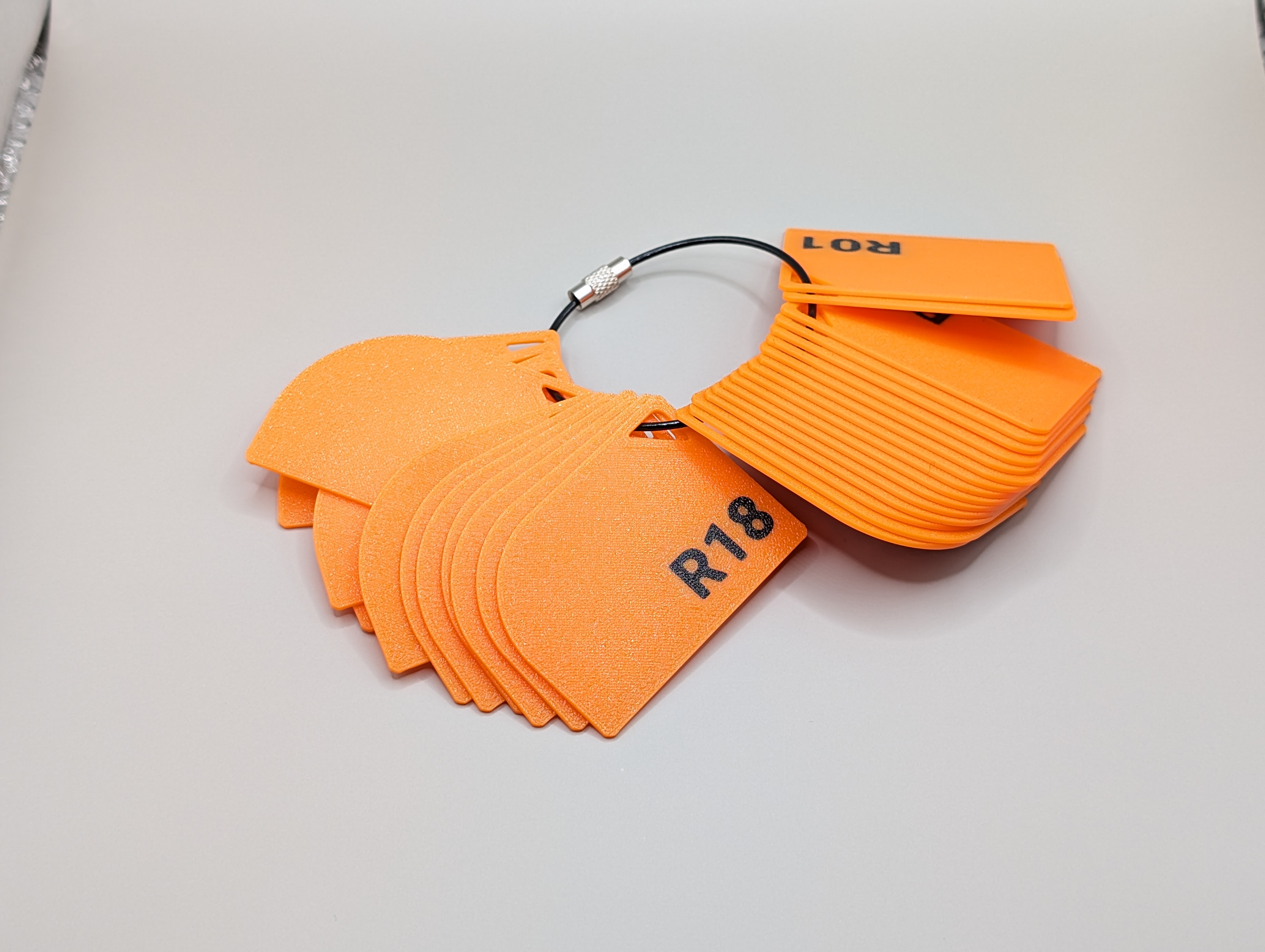 Radius Gauges Inner/Outer 1mm to 30mm by PLAUK | Download free STL ...