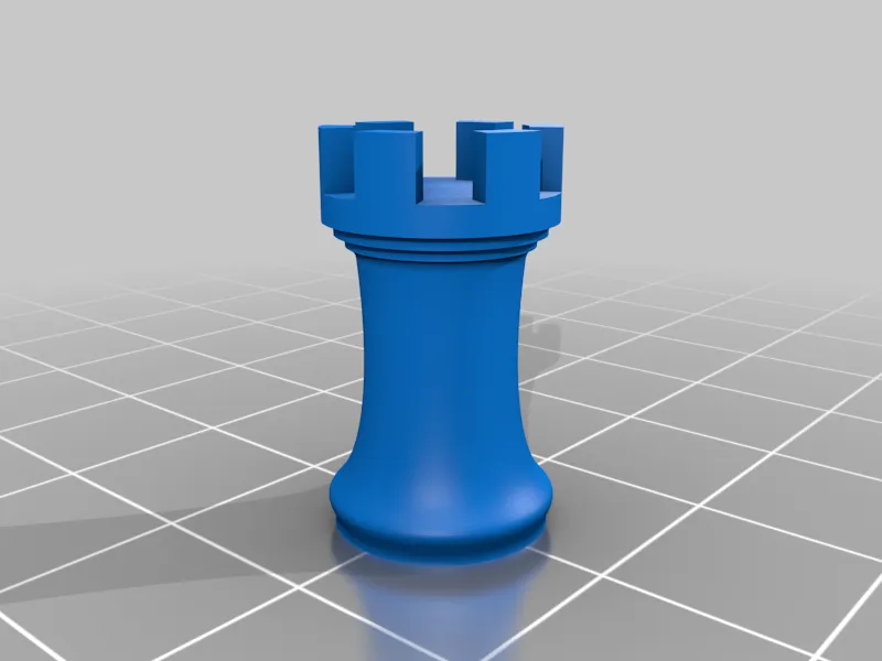 Simple chess rook with threading by p-medeiros | Download free STL ...