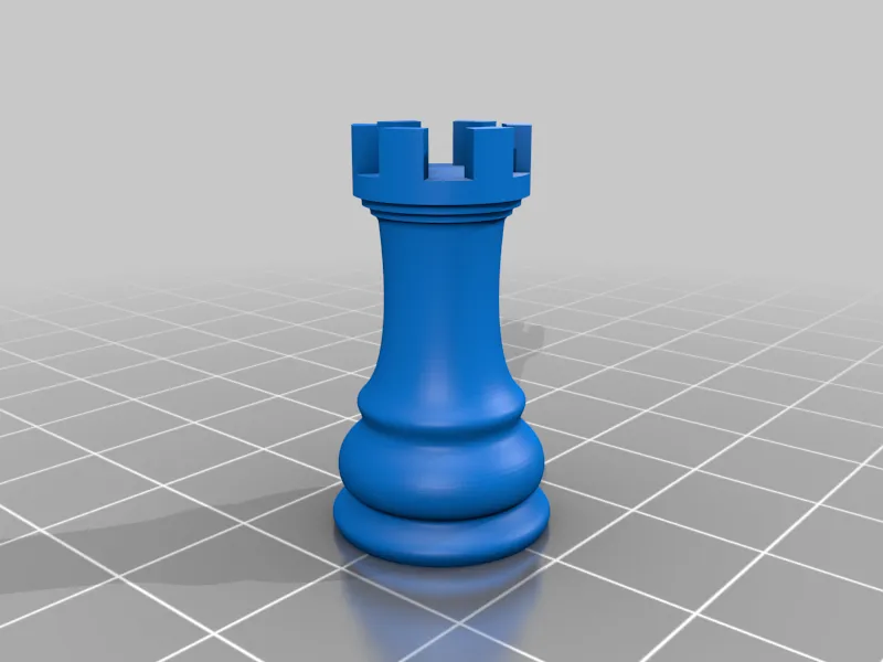 Simple chess rook with threading by p-medeiros | Download free STL ...