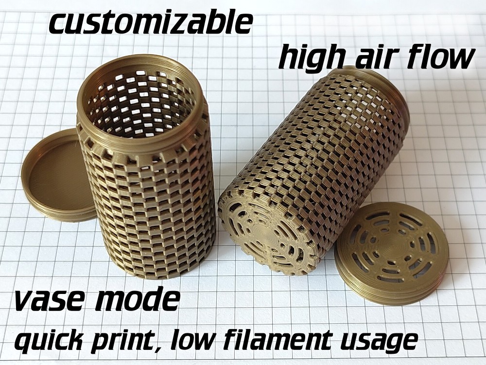 customizable silica gel container (vase mode) with funnel by DrJones ...